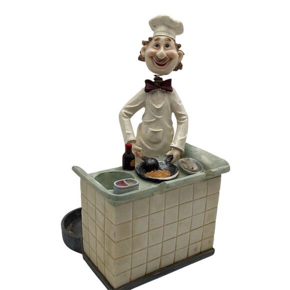 Accents | Vintage Chef Figurine Kitchen Decor Multicolor Statue | Poshmark